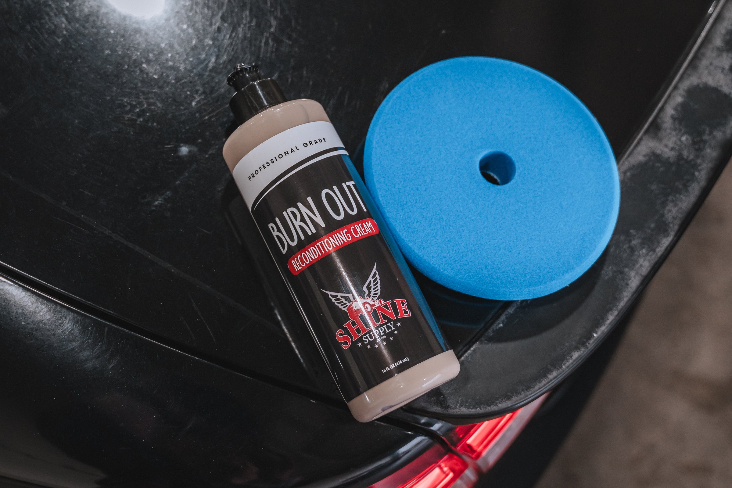 "Shop Burn Out - 16oz: Ultimate One-Step Car Detailing Solution | Shine Supply"