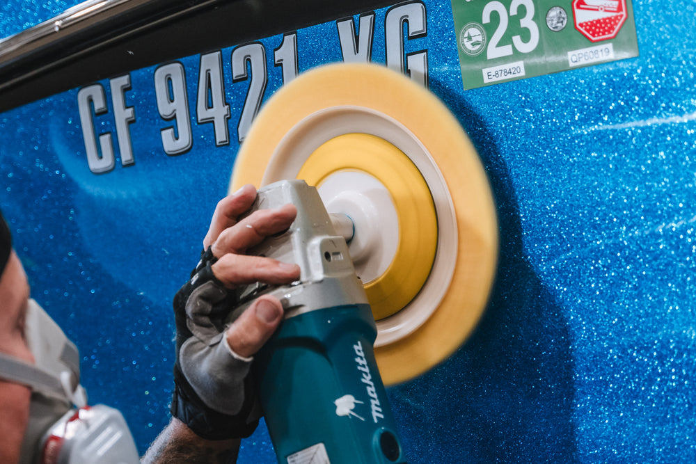 "High-Efficiency Heavy Cut 32oz - Superior Fiberglass & Gel-Coat Compound"